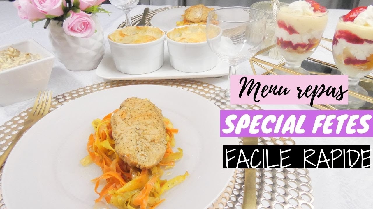 MENU / dîner Recette facile pour les amoureux - YouTube