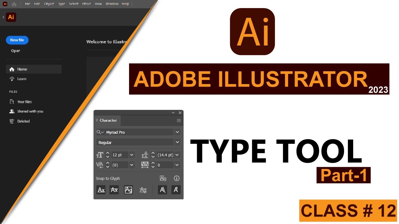 Mastering Text: Adobe Illustrator's Type Tool Explained #pms - YouTube