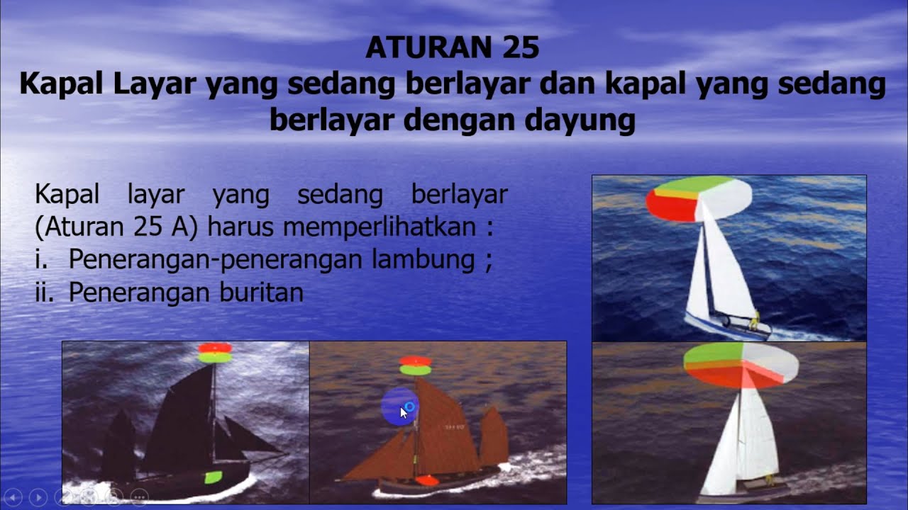 P2TL Aturan 25 Kapal Layar Sedang Berlayar (Colreg Rule 25) - YouTube