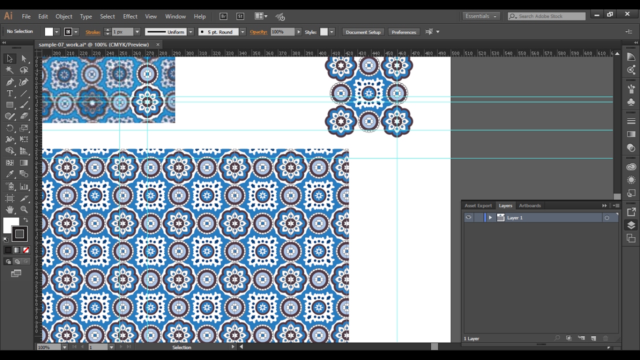 Redrawing low quality pattern_1 - YouTube