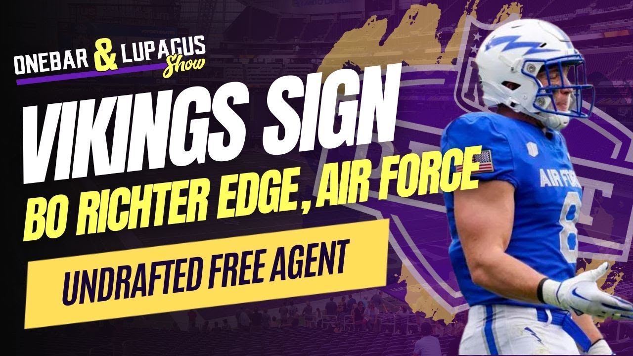 Vikings Sign Undrafted Free Agent Bo Richter Edge, Air Force - YouTube