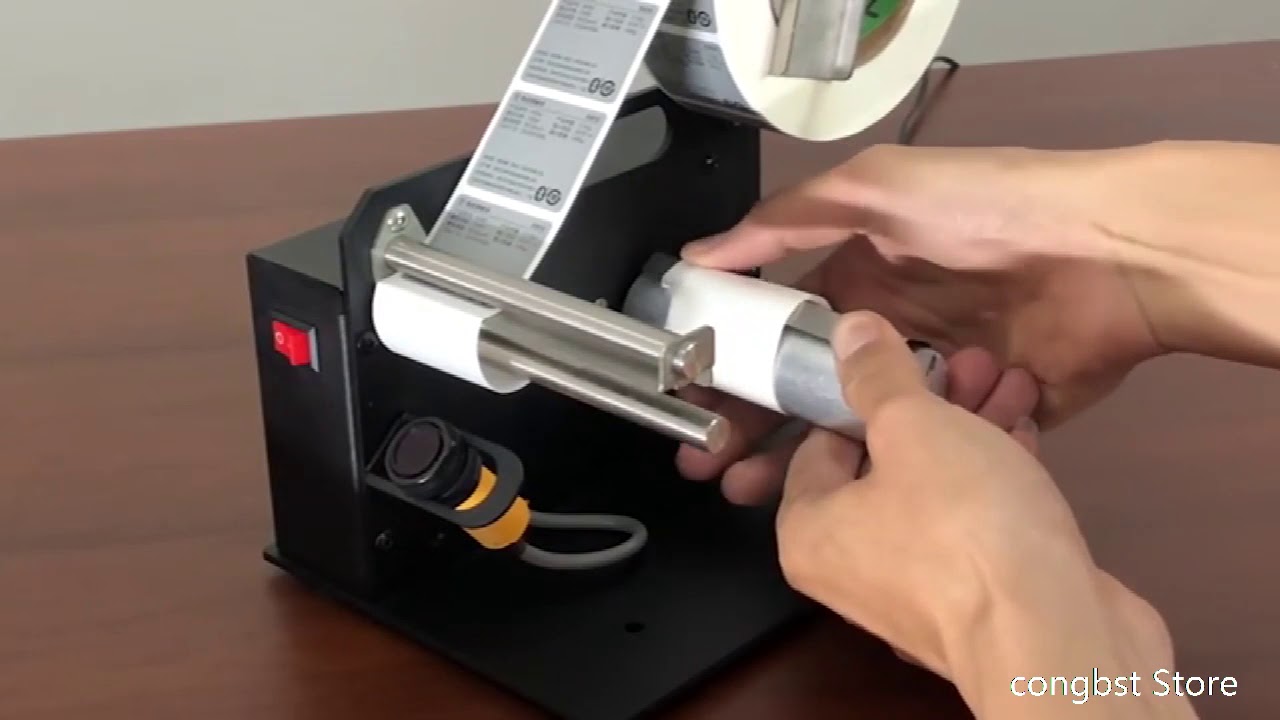 DP42 Electric Auto Label Dispensers for up to 106mm wide labels - YouTube