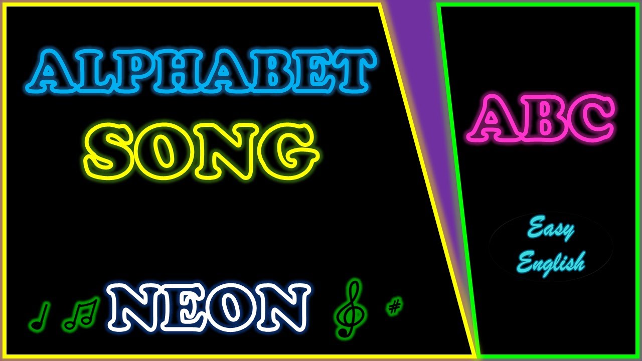 ALPHABET SONG. ABC SONG. ABC NEON. - YouTube