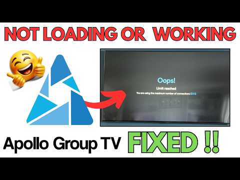 How To Fix Apollo Group TV Not Loading or Working 2026 | 100% Working !!