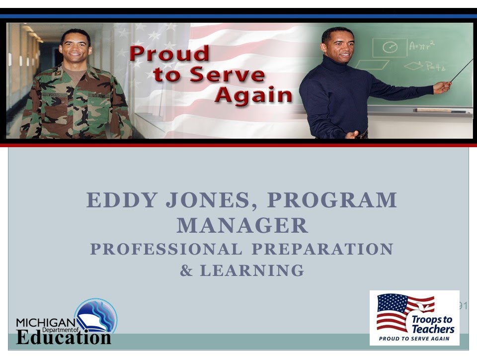 10 Michigan Troops to Teachers Program - YouTube