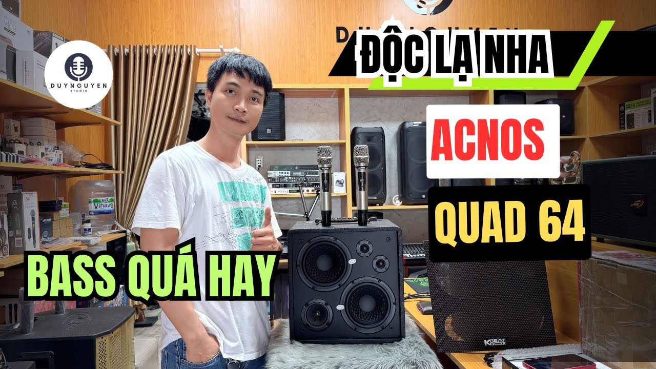 Đập Hộp Loa Acnos Quad 64: Test Âm Thanh Thực Tế - YouTube