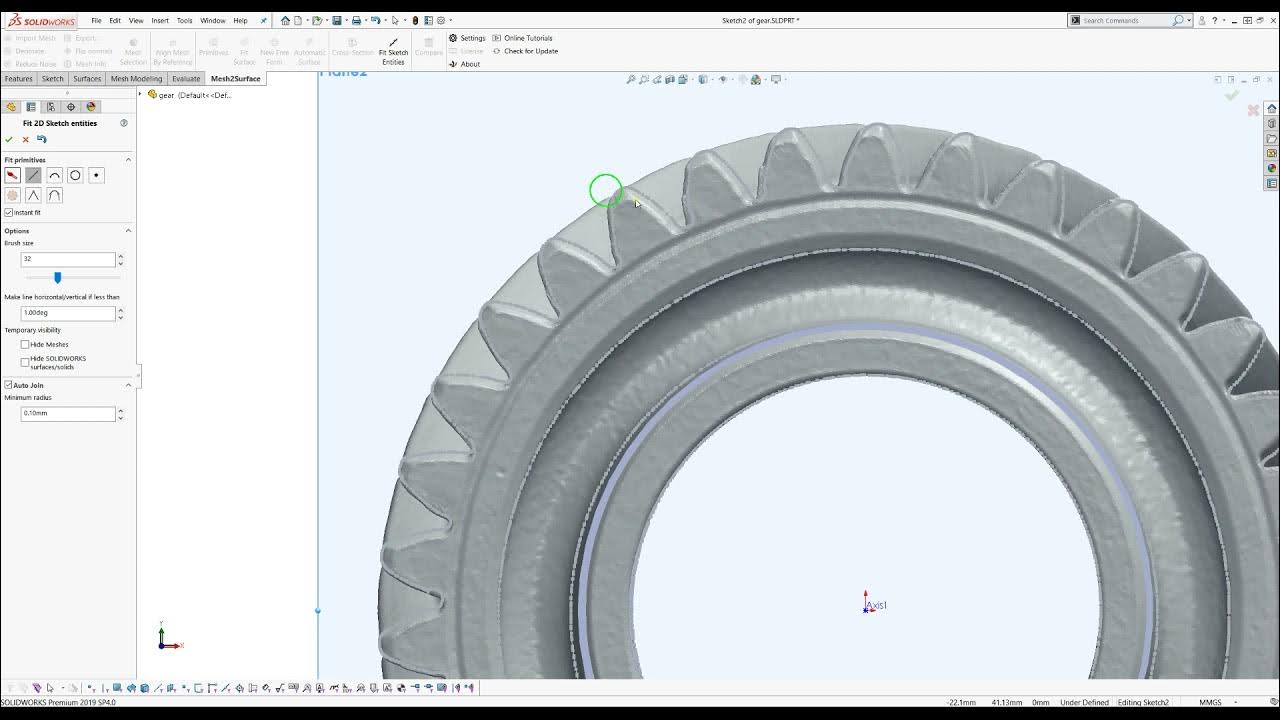 Hide meshes in Fit Entities - 3d reverse EngineeringReverse engineering add-in for SOLIDWORKS ...