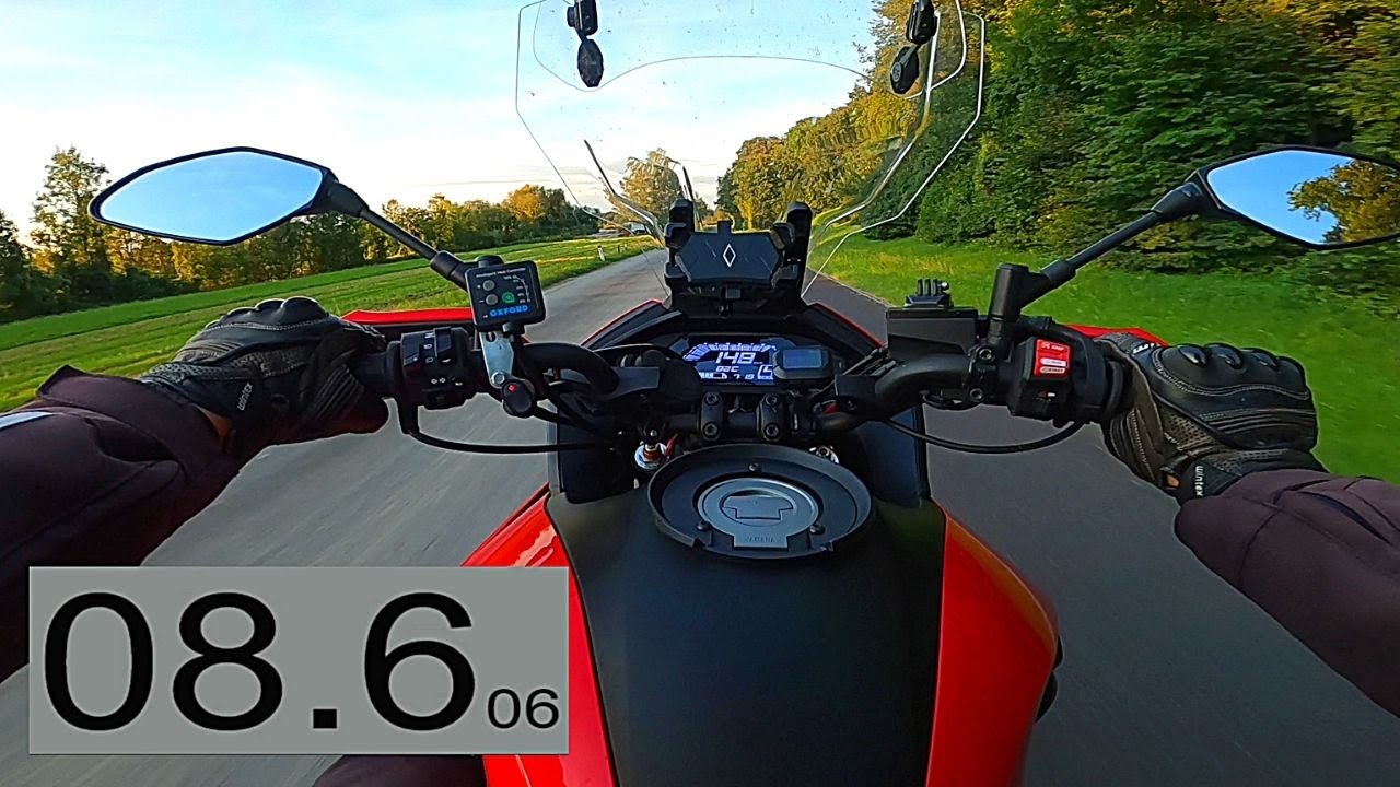 Acceleration 0-150 km/h - Yamaha Tracer 7 - YouTube