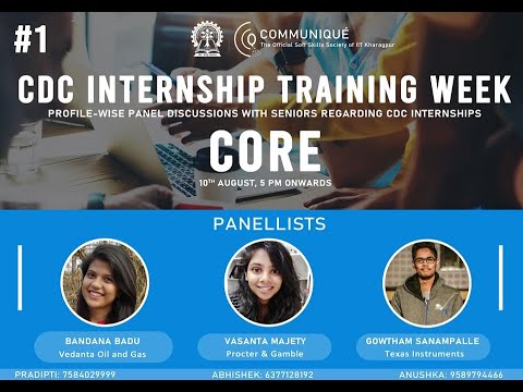 CDC Internship Training Week - Day 1(Core Profile) - YouTube