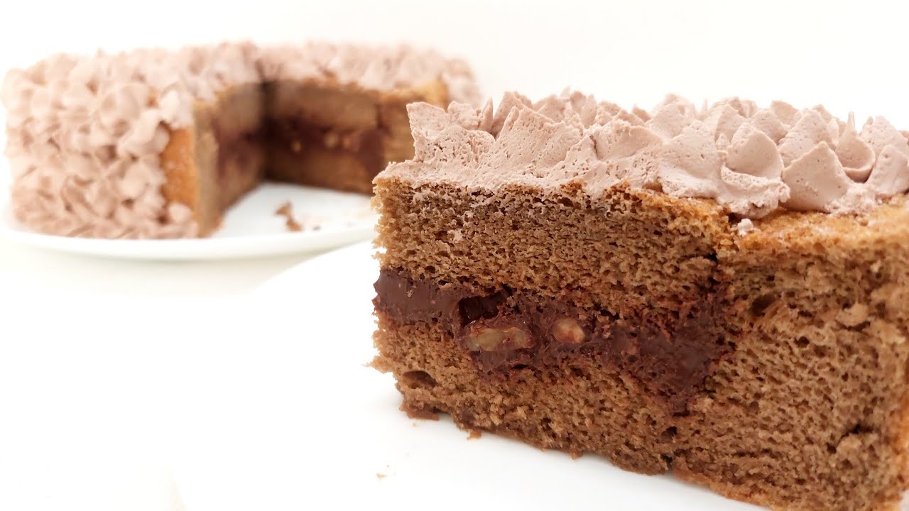 The easiest and most delicious coffee sponge cake with chocolate ...