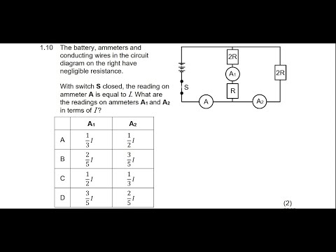 GRADE 11/12-ELECTRIC CIRCUIT-MULTIPLE CHOICE QUESTION - YouTube