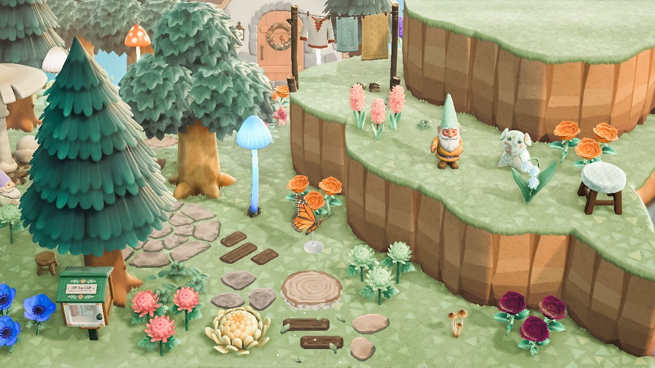 landscaping a fairycore island! - YouTube