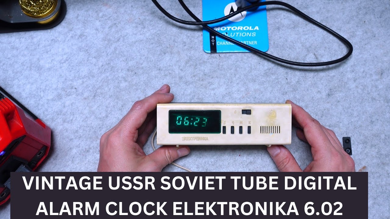 Vintage USSR Soviet Tube Digital Alarm Clock ELEKTRONIKA 6.02 - YouTube