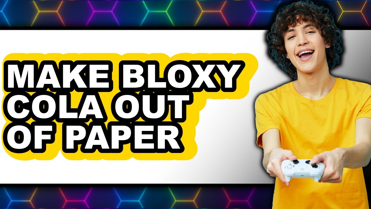 How to Make Bloxy Cola Out of Paper (NEW 2025) - YouTube