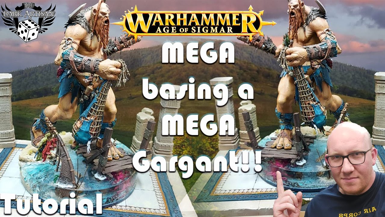Making a MEGA base for a MEGA GARGANT!! Warhammer Age of Sigmar - YouTube