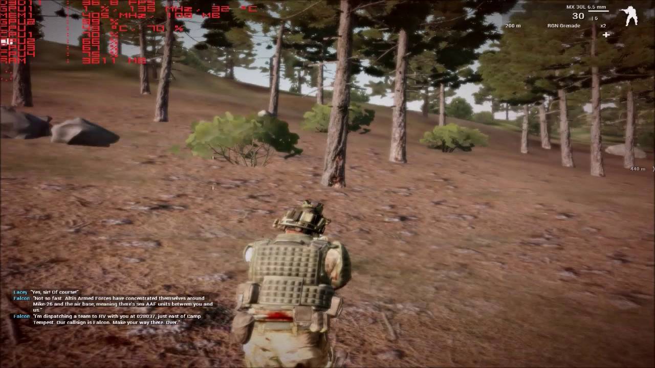 ArmA 3 on Intel HD 4600 (1280x1024 Low settings) - YouTube