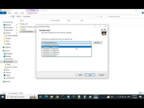 Part 4 of how to create Laravel project : Install Composer for Windows - YouTube