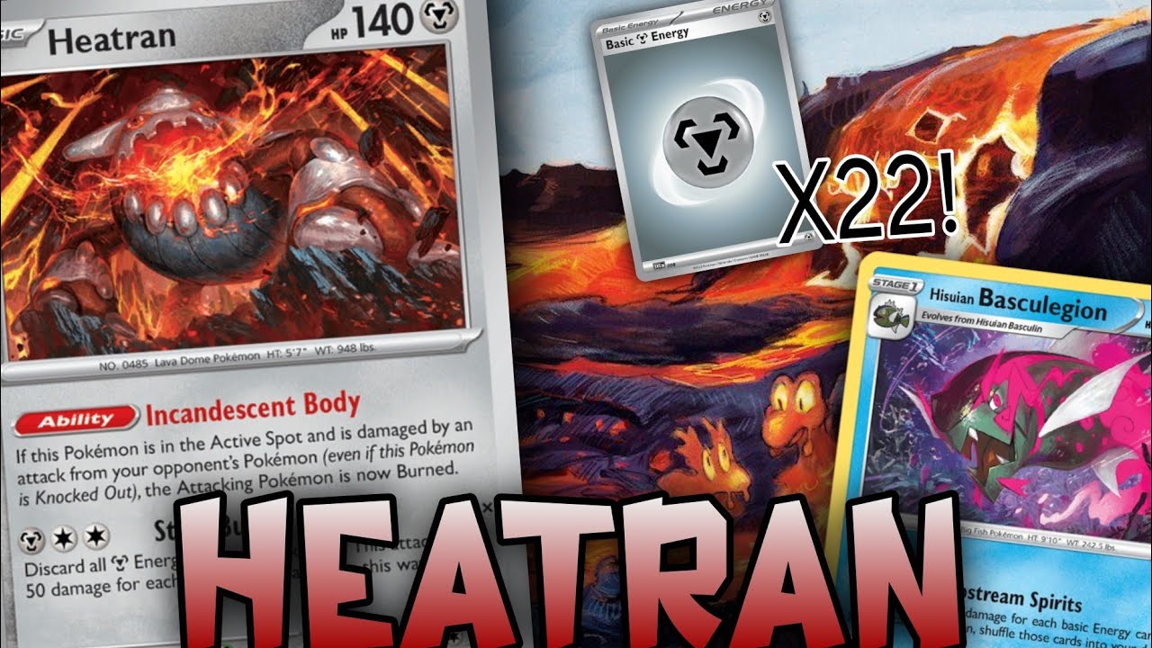 HEATRAN PEGA MUY DURO CON 22 ENERGIAS!!! -Pokémon TCG Live- - YouTube