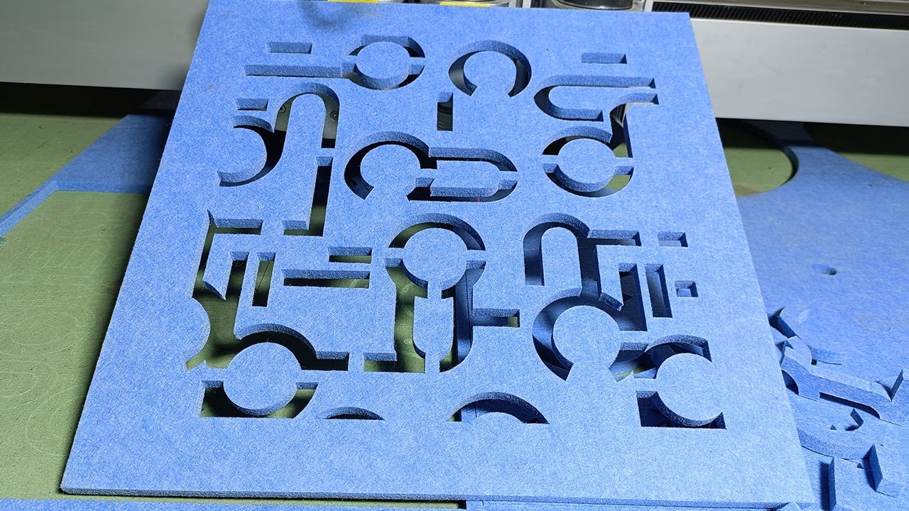 Polyester Acoustic Panel Cutting Machine | CNC Cutting Machine for PET ...