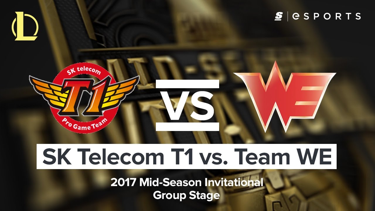 HIGHLIGHTS: SK Telecom T1 vs. Team WE (2017 MSI Group Stage) - YouTube