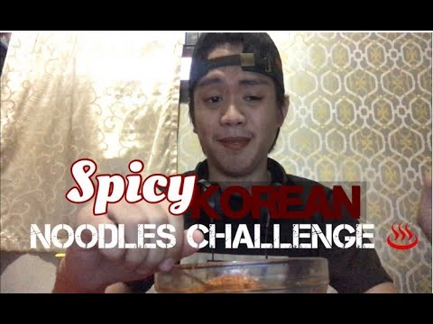 SPICY KOREAN NOODLES CHALLENGE 😱🔥 | MARVIN DEINLA - YouTube