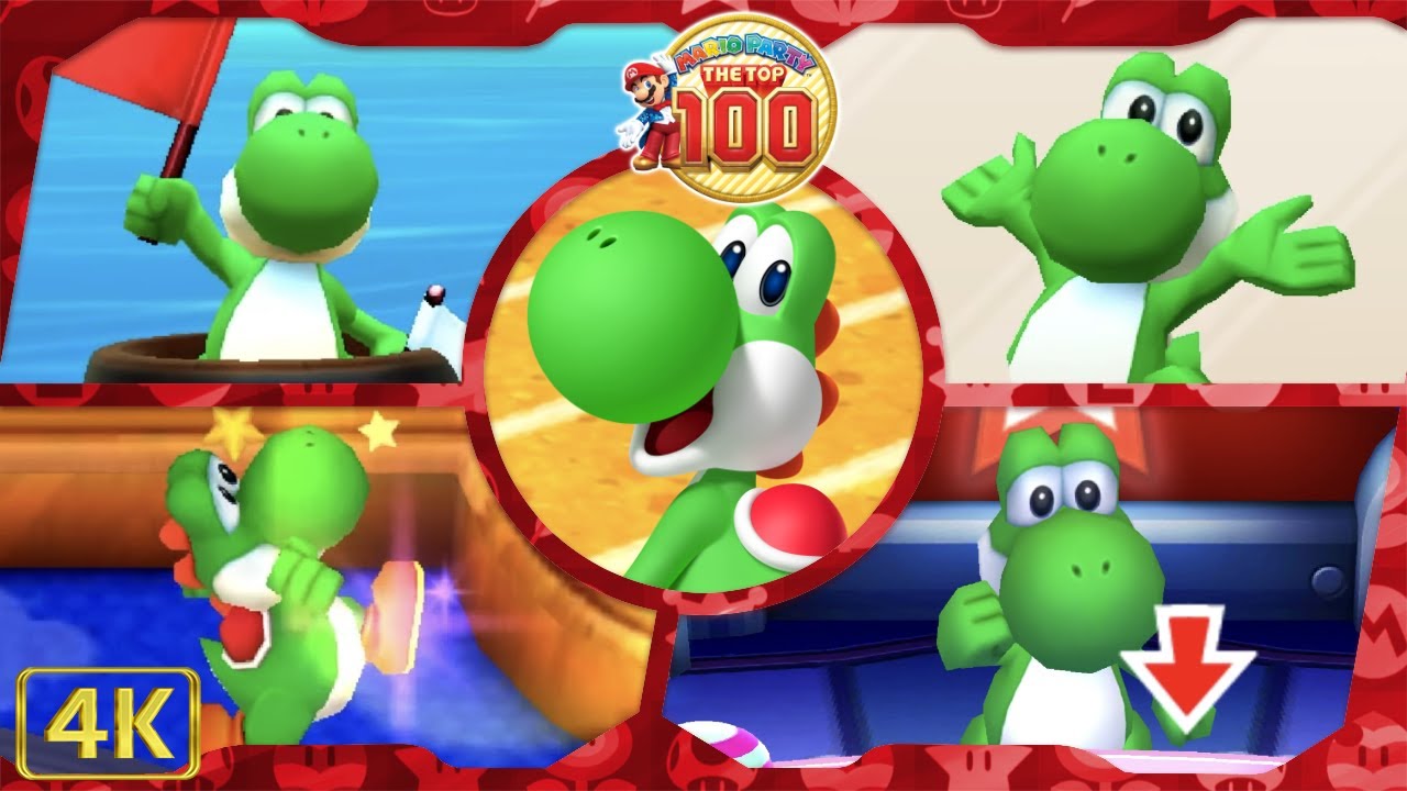 All Minigames (Yoshi gameplay) | Mario Party: The Top 100 ⁴ᴷ - YouTube