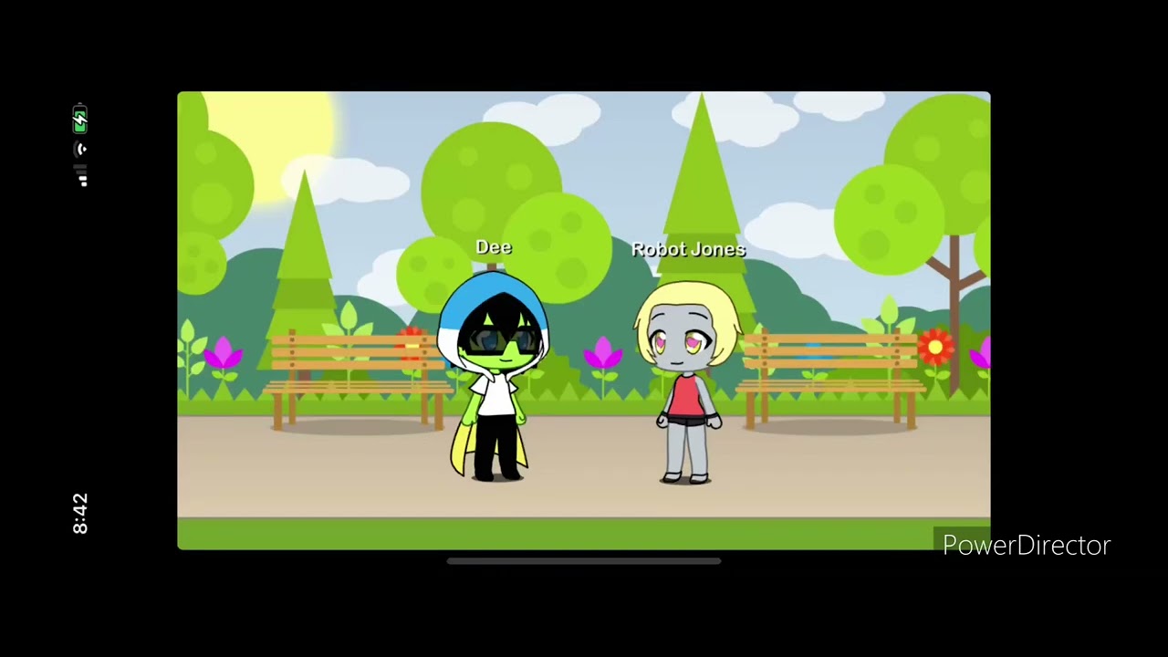 Robot Jones meets Dee - YouTube