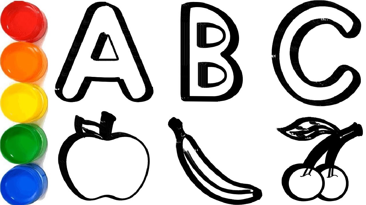 ABC Drawing Step By Step For Kids | ABC Drawing | Kids Drawing - YouTube