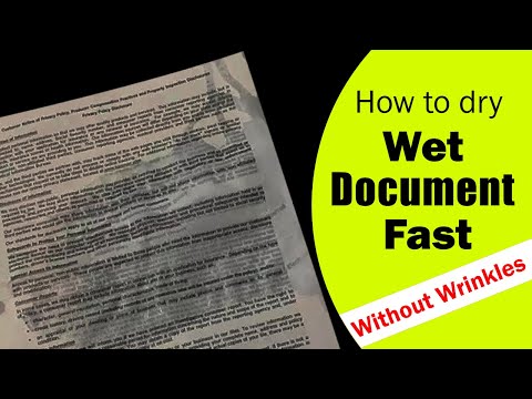 How To Dry Wet Homework In The Microwave