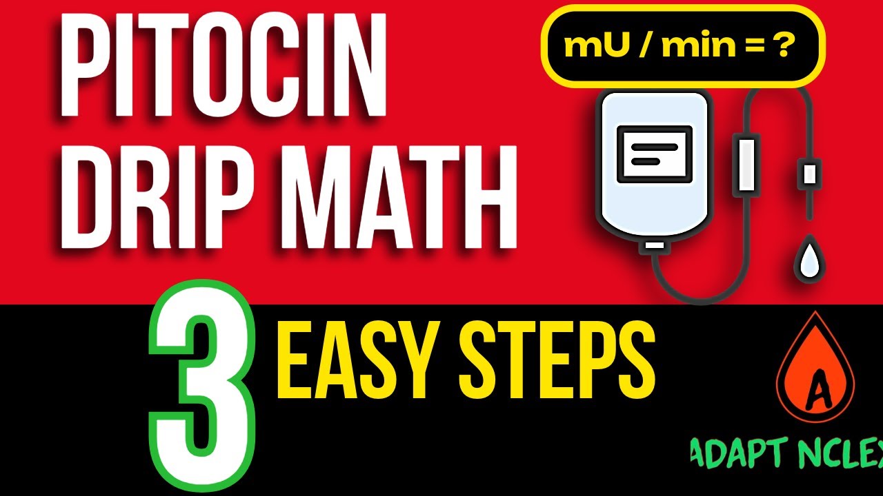 The OB Med Math Question That Stumps Nurses (Pitocin Drip) - YouTube