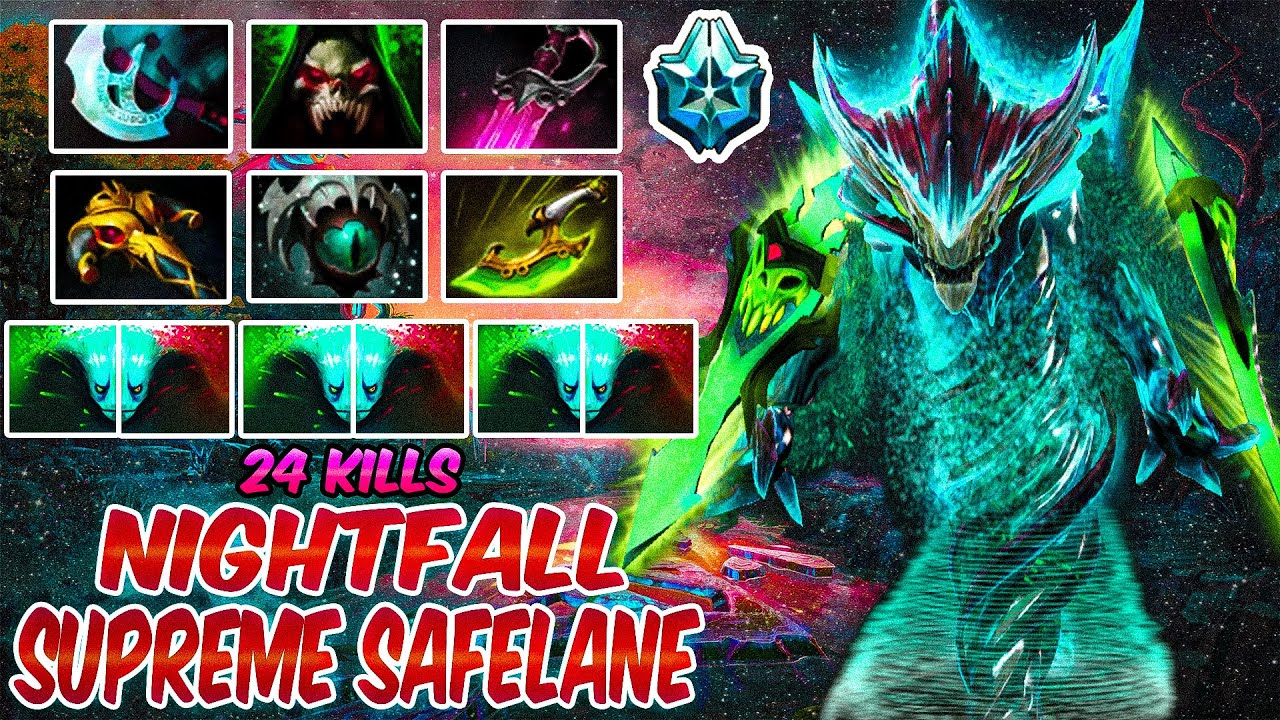 Nightfall Solo Carry Team 24 Kills - Dota 2 Pro Gameplay - YouTube