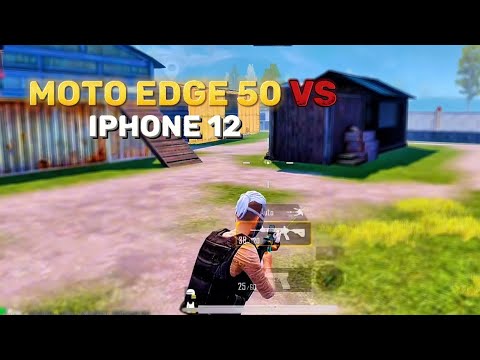 iPhone 12 vs moto edge 50 1v1 TDM match bgmi - YouTube