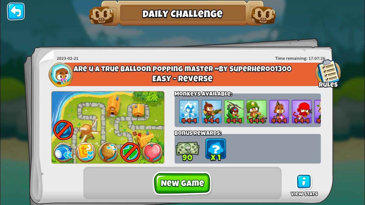 Btd6 Advanced challenge - are u a true balloon popping master - 21 ...