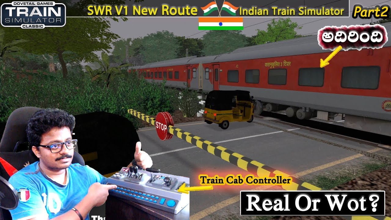 First Look New Route SWR V1 Indian Train 17315 Game Train Simulator ...