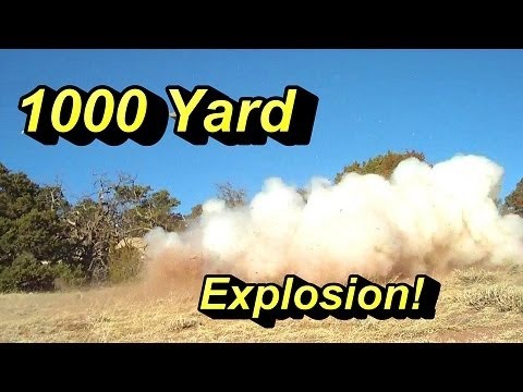 1000 Yards Crazy Explosion! - YouTube