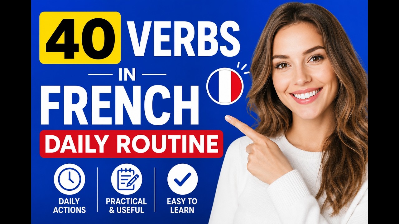 🇫🇷 French Daily Routine Verbs : 40+ Essential Verbs with Phrases! 🇫🇷 ...