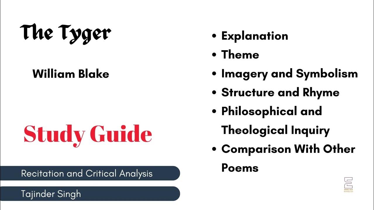 The Tyger | William Blake | Critical Analysis - YouTube
