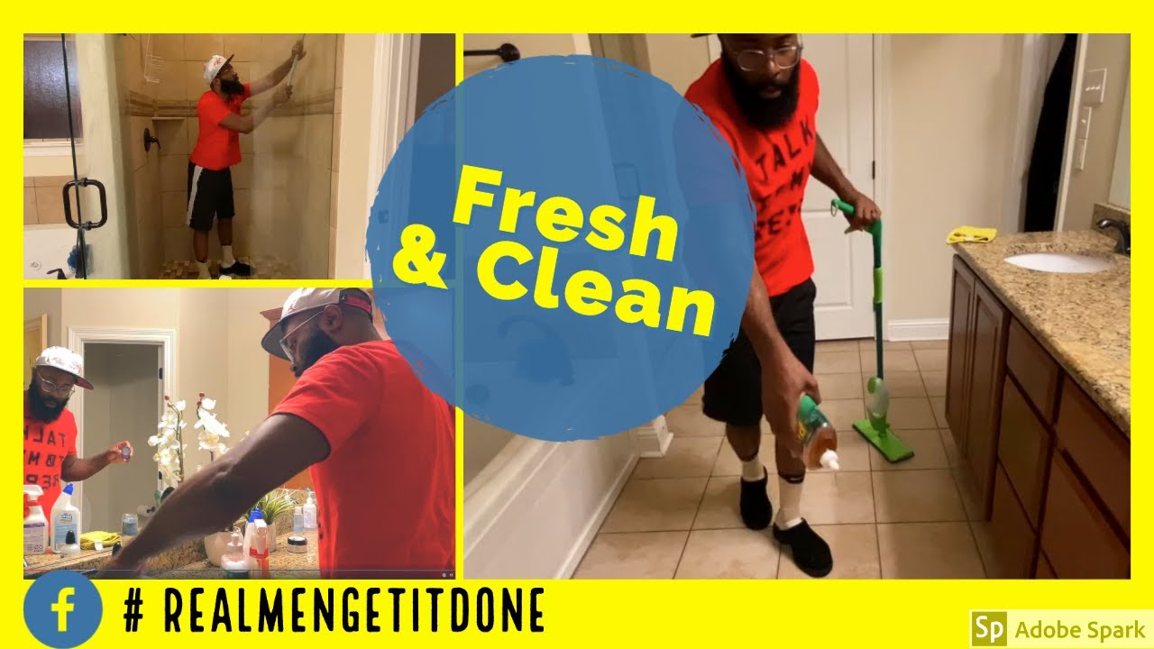 Bathroom Cleaning Tips - Men Do Housework - Full Cleaning Routine - YouTube