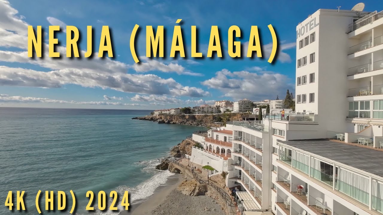 🌄 NERJA VILLAGE MALAGA SPAIN 2024 JANUARY WINTER WALKING TOUR 4K 🌄 ...