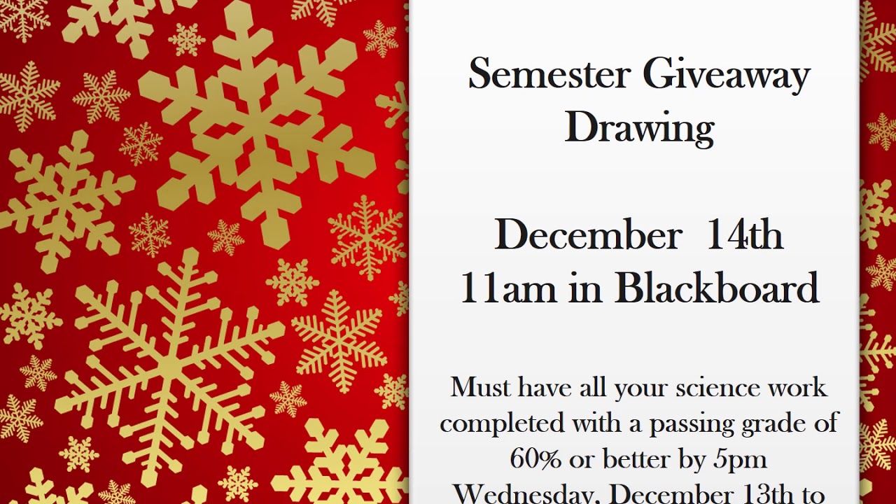 6th Grade Science Incentive Drawing - YouTube