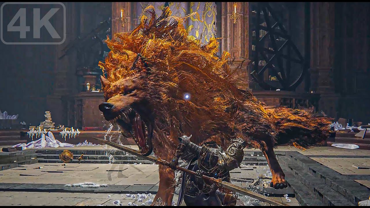 Red Wolf of Radagon Boss Fight｜Elden Ring｜4K - YouTube