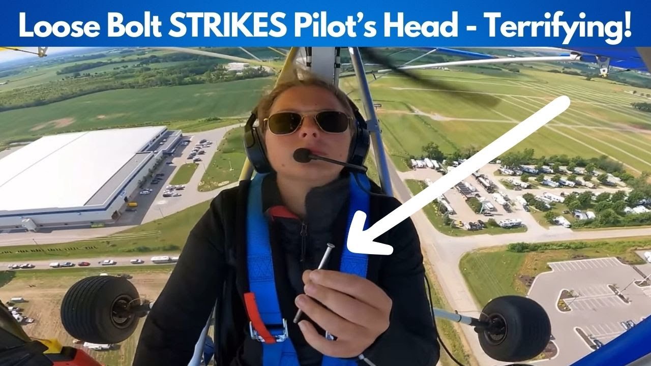 Ultralight Pilot Gets HIT in the Head (Mid-Flight) - YouTube