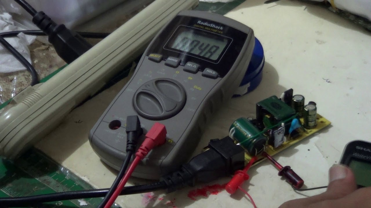Testing a bulk capacitor. - YouTube