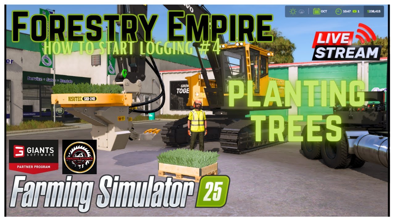 How to start logging on Farming Simulator 25 Part 4 - Forestry Empire ...