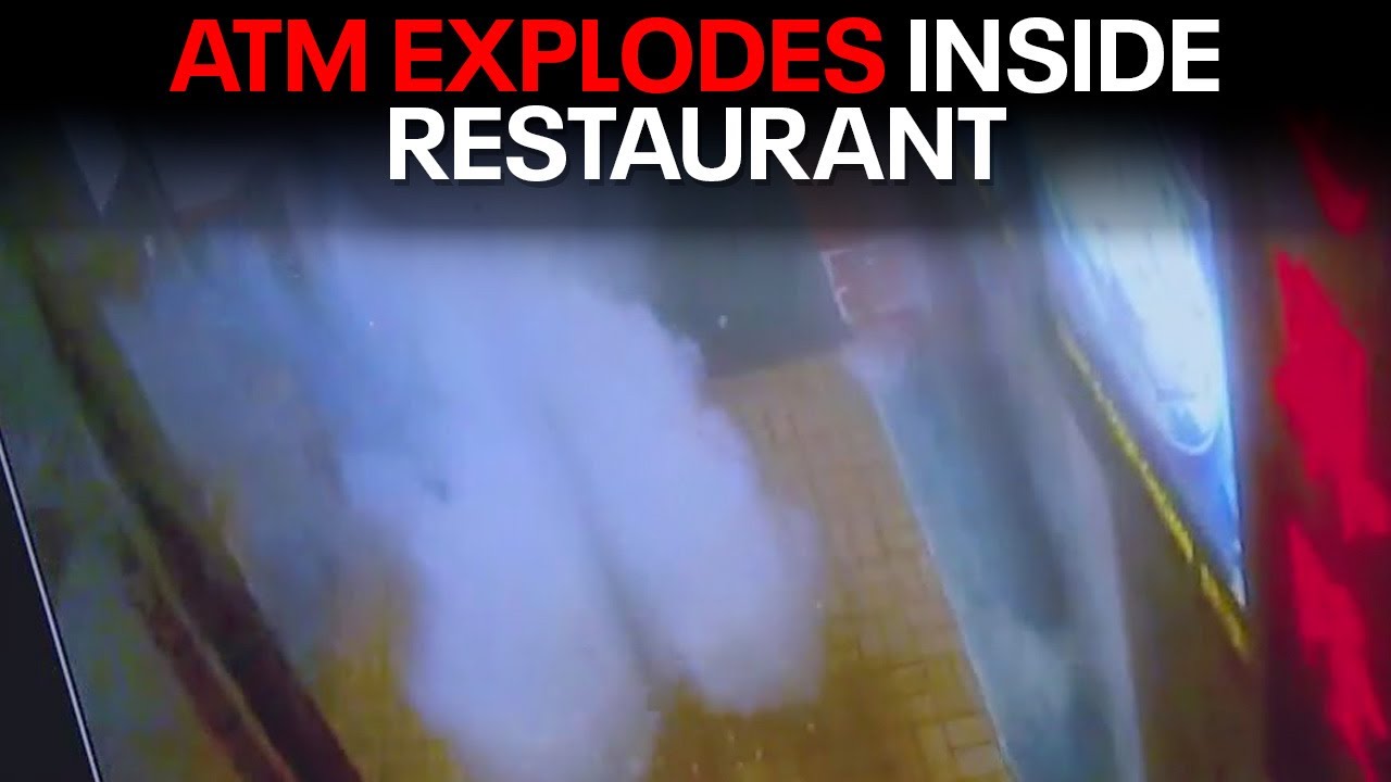 ATM explodes inside Chinese restaurant in Philly - YouTube