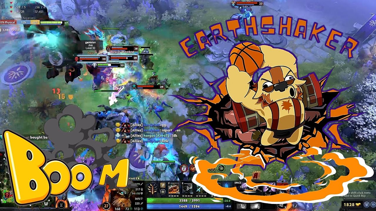 Earthshaker like pro - Dota 2 Highlights - YouTube