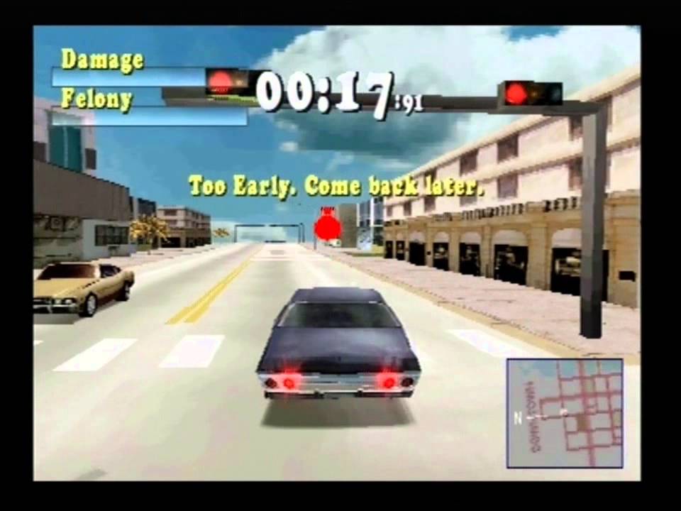 Driver PS1 Miami Mission 1 The Bank Job - YouTube