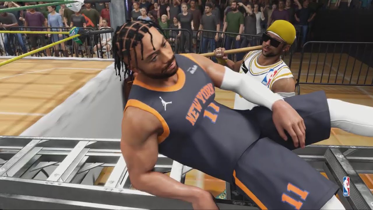 WWE 2K25 Tyrese Haliburton Vs Jalen Brunson - YouTube
