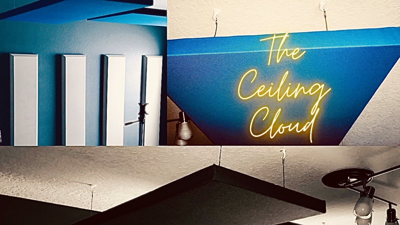 How to install an acoustic cloud for your home studio? - YouTube