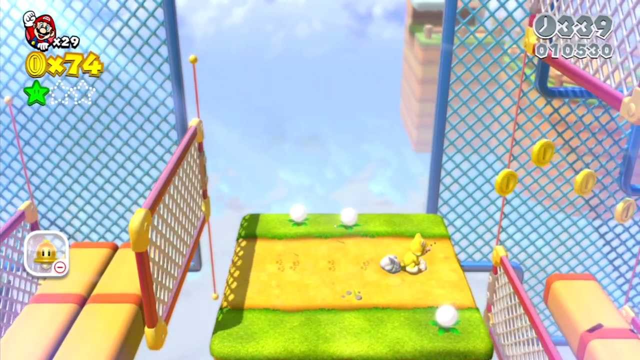 Super Mario 3D World - World 3-2: Chain-Link Charge - YouTube